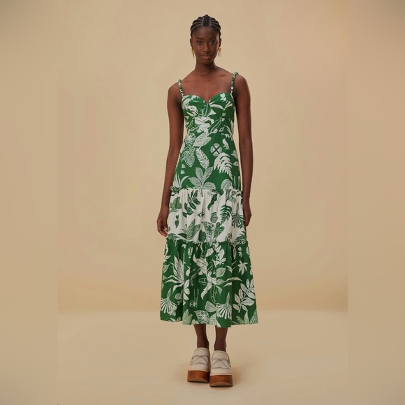 FARM Rio | Dresses | Farm Rio Forest Soul Mix Midi Dress | Poshmark